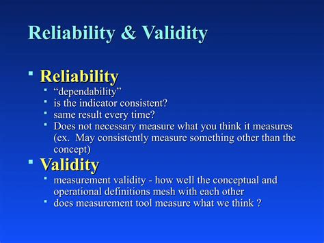Validity Versus Reliabilityan Assessementppt