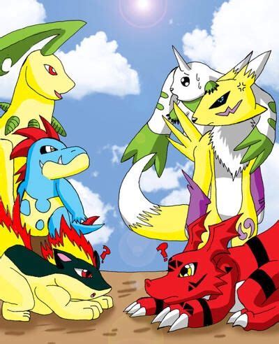CrossOver Contest Digimon X Pokemon Wiki Anime Amino