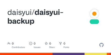 Github Daisyuidaisyui Backup