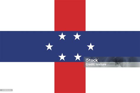 네덜란드령 안틸레스 국기입니다 표준 크기 공식 비율입니다 직사각형 플래그입니다 표준 색상 플래그 아이콘입니다 디지털 일러스트레이션 컴퓨터 일러스트레이션 벡터 일러스트 레이