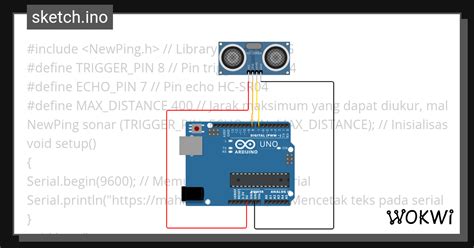 Sesor Ultrasonic Wokwi ESP STM Arduino Simulator