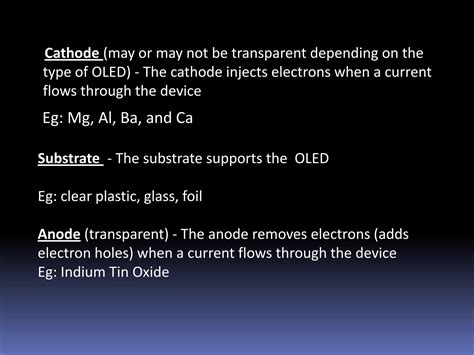Organic Light Emitting Diode Oled Pptx
