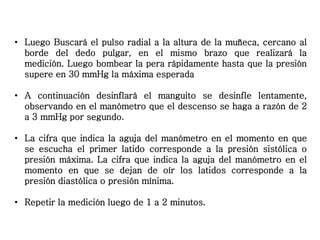 Tecnica Para La Toma De Presion Arterial Pptx