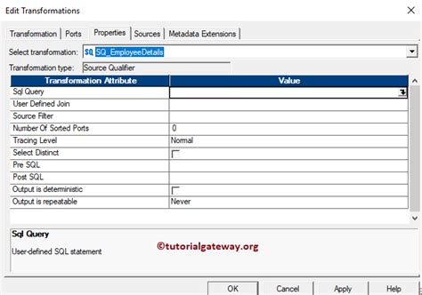 Source Qualifier Transformation In Informatica