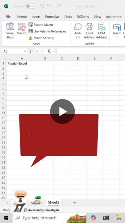 risalahexcel microsoftexcel vba visualbasic coding reflection risalah excel