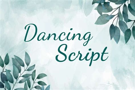 Dancing Script Font Dafont Free