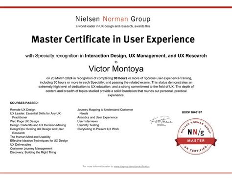 Victor M On Linkedin Uxdesign Userexperience Ux Uxui Uxcertified Nng Nngux…