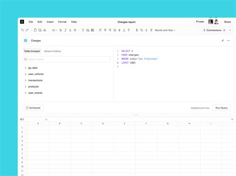 sql editor by martin rariga on dribbble