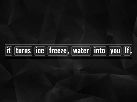 Rewrite 0 Conditional Unjumble