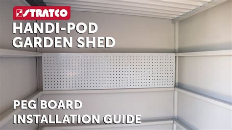 How To Install Pegboard Shed At Amy Dieter Blog