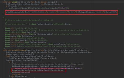 java how to upload file to azure blob storage directly from spring