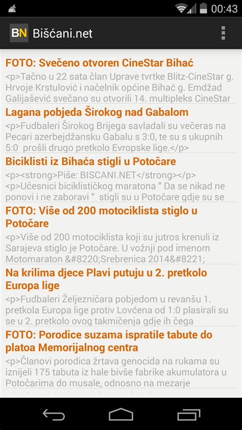 android display html in textview inside a listview stack overflow