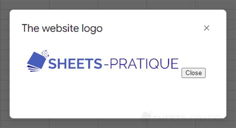 Custom Dialog Box With Apps Script