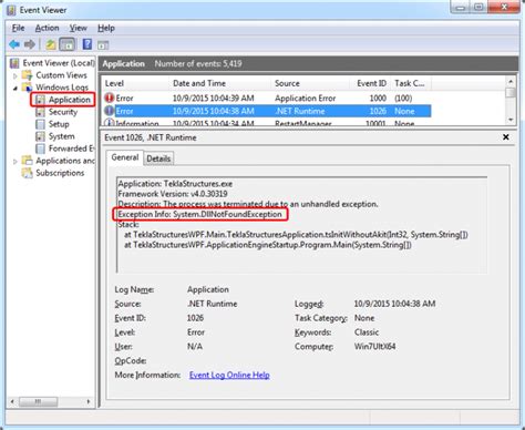 tekla structures does not start error system dllnotfoundexception