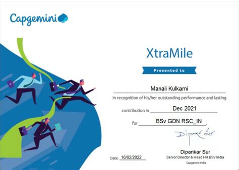 Manali Kulkarni On Linkedin Capgemini Xtramile