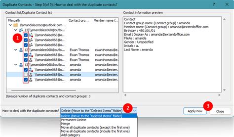 Quickly Delete Or Remove Duplicate Contacts In Outlook