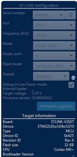 Stm32cubeprogrammer 280 Automatic Mode Is Not Wo