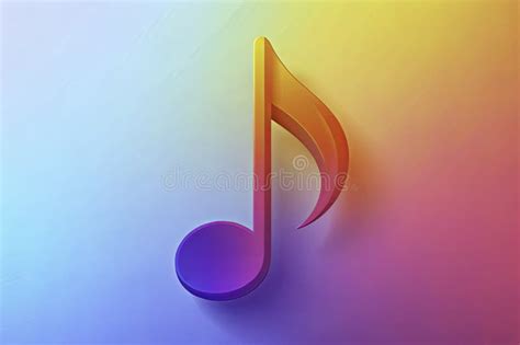 Elegant Minimalist Music Note Logo Design Flat Emblem Perfect For A Dance Social Media App Stock