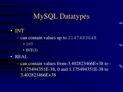PPT Database Design And Creation Using MySQL PowerPoint Presentation