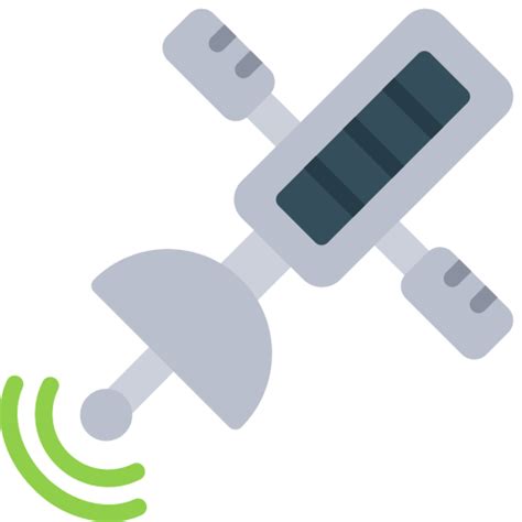 Satellite Signal Juicy Fish Flat Icon