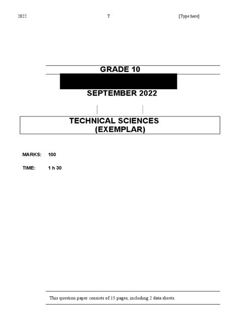 Tech Sciences P2 Gr10 Qp Nov2020 English Pdf