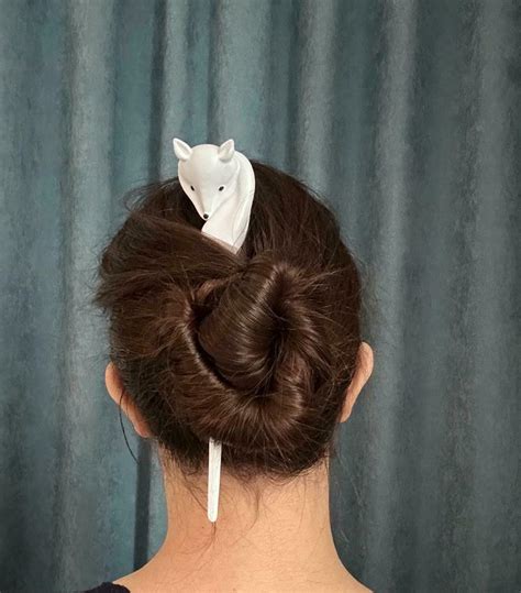 Stl File Hair Pin Fox 💇・3d Printer Design To Download・cults