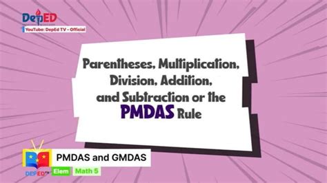 Grade 5 Q1 5 Pmdas And Gmdas Pptx
