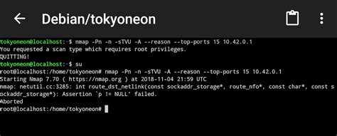 nmap error nmap netutil cc 3285 int route dst netlink const sockaddr