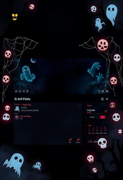 Horror Layout For A Horror Game Streamer With Dark Colors Spooky