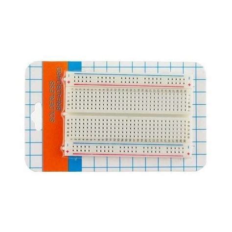 Protoboard 400 pontos Baú da Eletrônica Baú da Eletrônica Componentes Eletrônicos