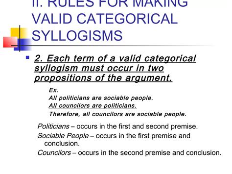 The Categorical Syllogism Ppt