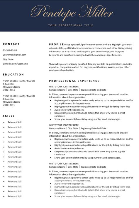 Numbers In Resume