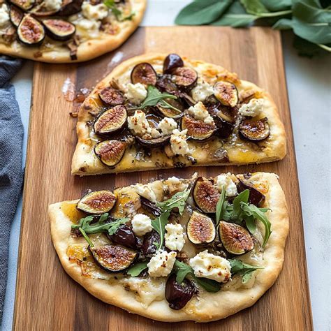 Amazing Fig And Goat Cheese Flatbread With Honey Delight