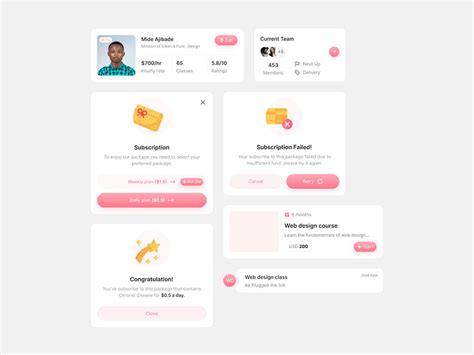 Component Ui By Ayomide Ajibade On Dribbble