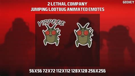 Animated Lethal Company Jumping Lootbug Emotes For Twitch Youtube And Discord Lethal Company