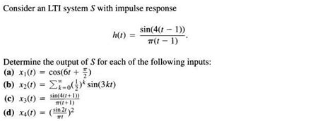 Solved Determine The Output Of S For Each Of The Following Chegg Com