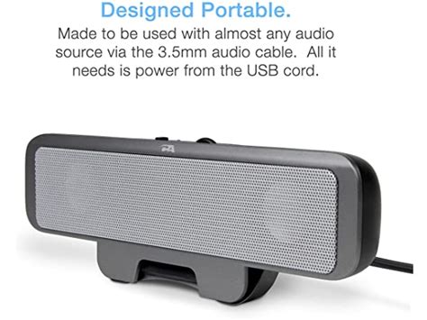 Cyber Acoustics Portable Usb Laptop Speaker
