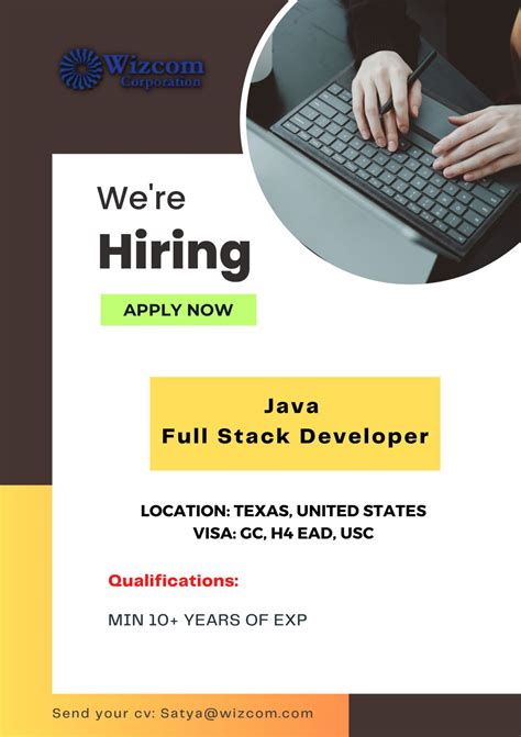 Hiring Java Developer Javafullstackdeveloper Javajobs Satya