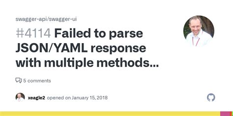 failed to parse json yaml response with multiple methods on the same