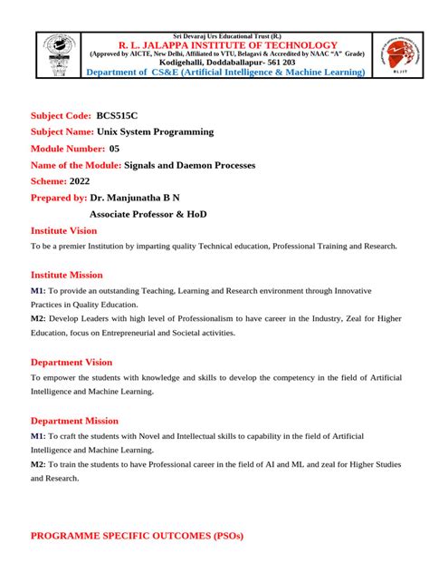 module 5 unix system programming bcs515c pdf parameter computer