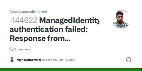 Managedidentitycredential Authentication Failed Response From Managed Identity Was Successful