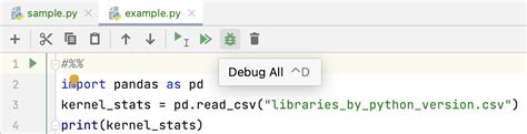 Debug Python Code DataSpell