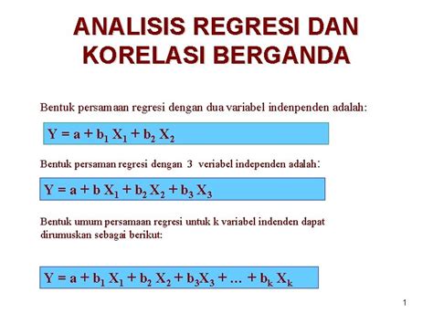 Pengertian Analisis Regresi Linear Berganda Emma Baker