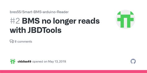 BMS No Longer Reads With JBDTools Issue Bres Smart BMS Arduino Reader GitHub