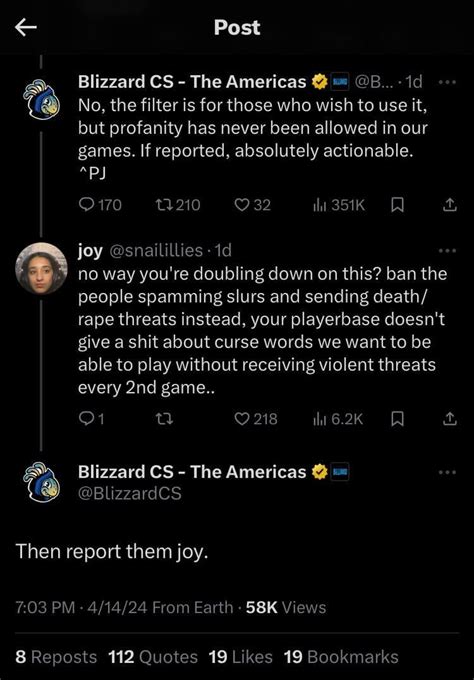 Blizzard Cs Rep Is Going Wild On Twitter Roverwatchtmz