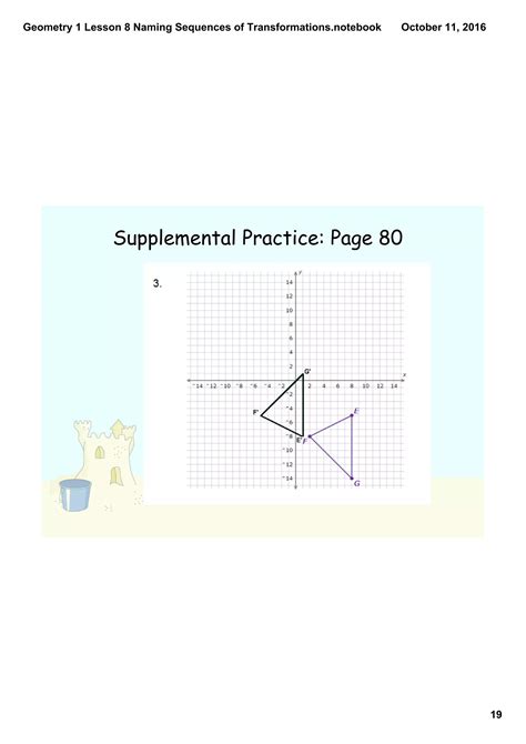 Geometry 1 Lesson 8 Naming Sequences Of Transformations Pdf Physics Science