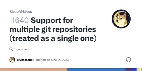 support for multiple git repositories treated as a single one · issue