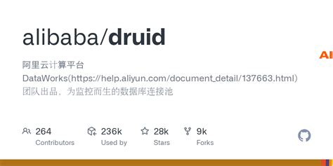 DruidDataSource Alibaba Druid Wiki GitHub