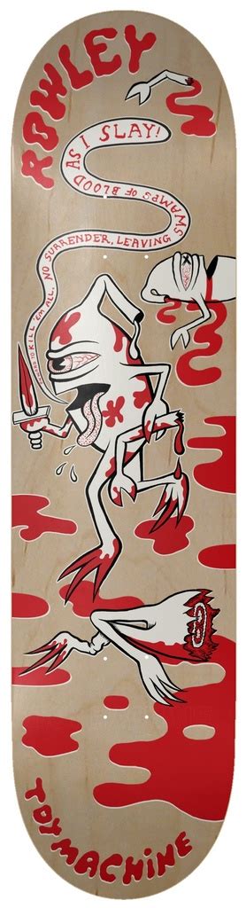 Toy Machine Geoff Rowley Slayer Deck 850 Awh Sales