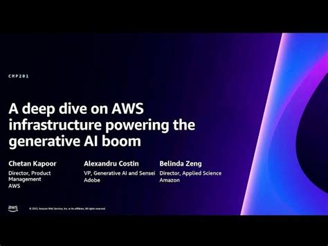 Free Video Deep Dive On Aws Infrastructure Powering The Generative Ai Boom From Aws Events